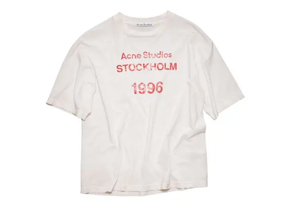 Acne Studios Stockholm 1996 Stamp T-Shirt - Pale Orange | Editorialist